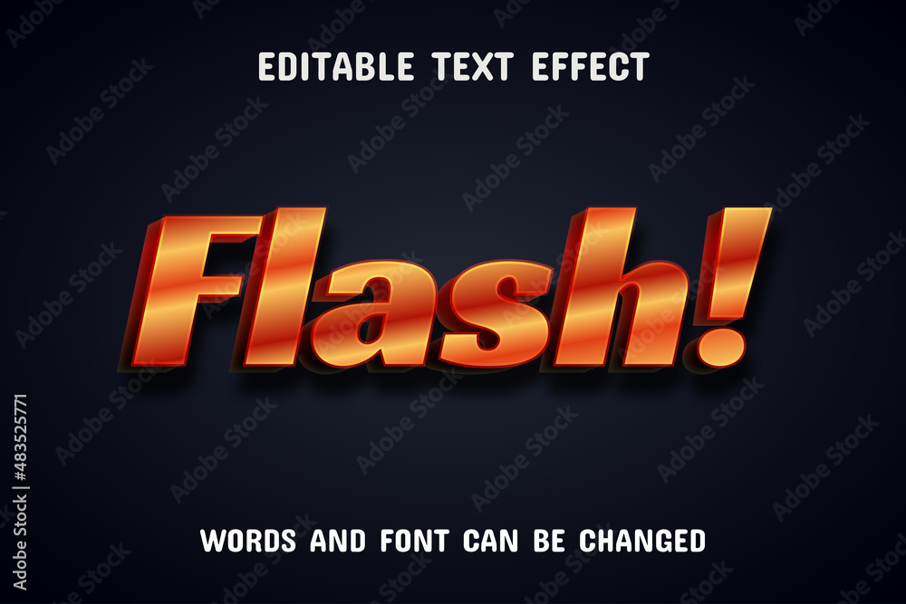 Star text - gold text effect editable Stock Vector | Adobe Stock