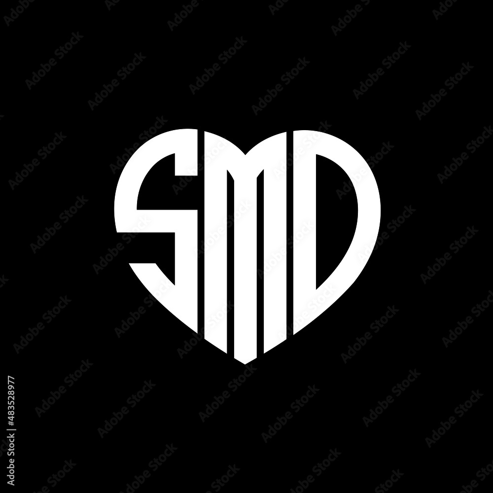 SMO letter logo design on black background.SMO creative initials letter ...