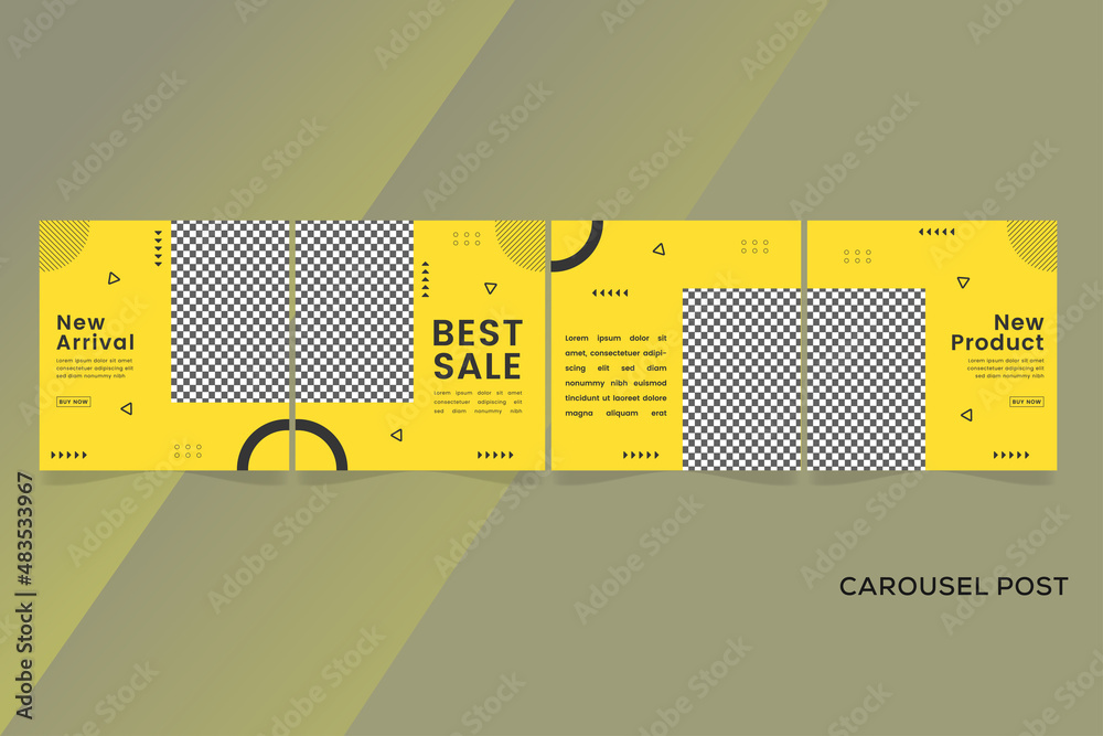 Fashion banner for carousel template premium Stock Vector | Adobe Stock