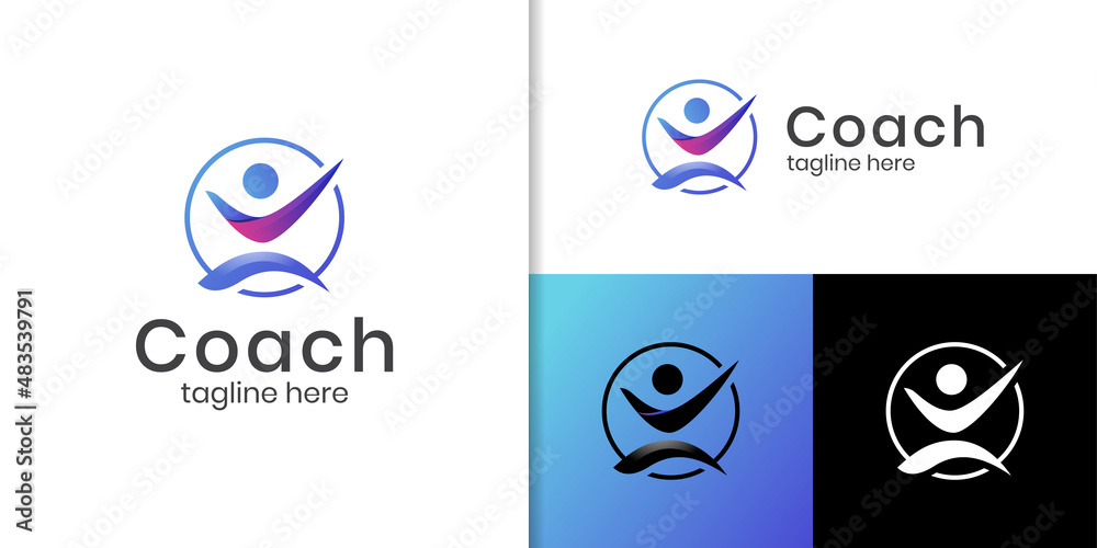 Coach success logo design for Life coaching logo, coaching Dream of ...