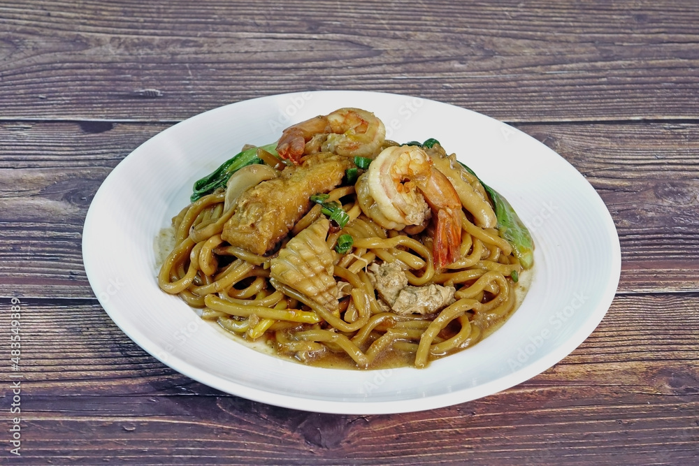 Mee Pad Hokkien or Stir-fried Hokkien Mee or Hokkien Noodles. Phuket ...