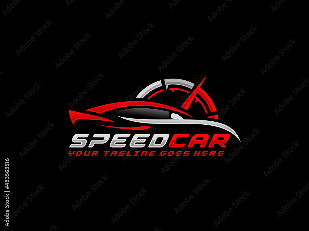 Automotive logo design vector illustration. Car logo vector. Speed ...