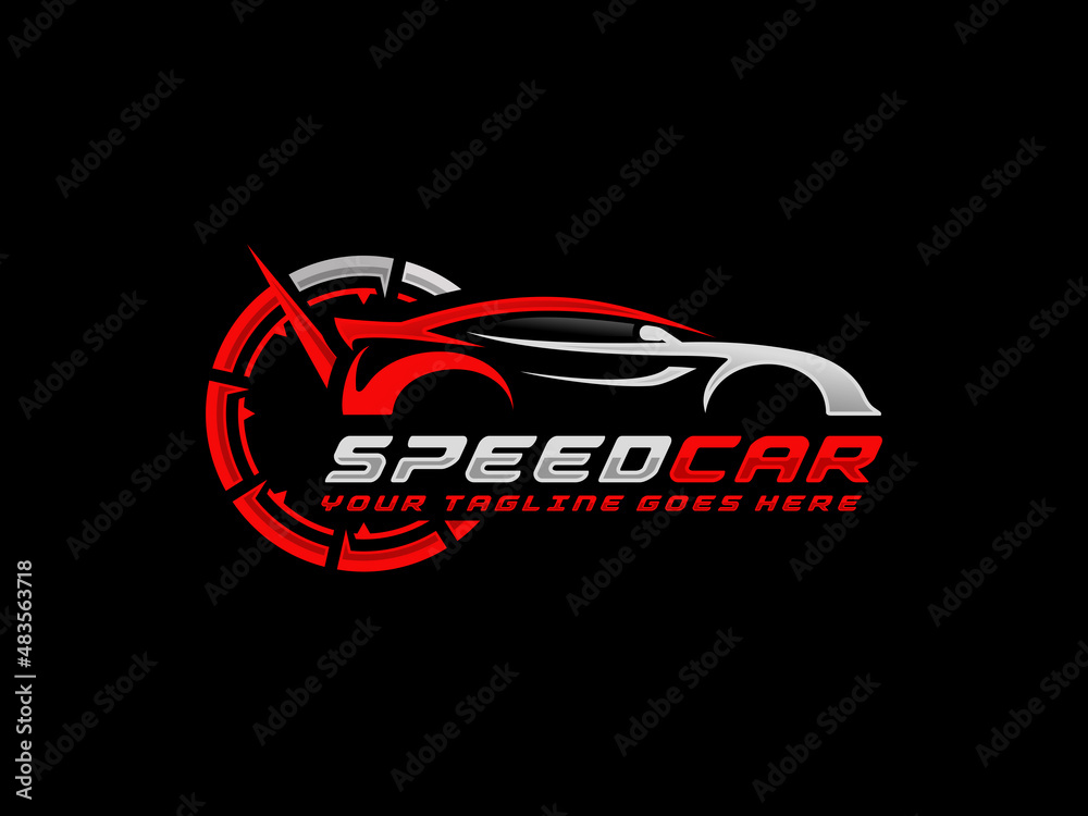 Automotive logo design vector illustration. Car logo vector. Speed ...