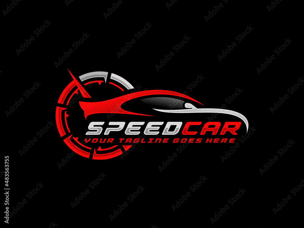 Automotive logo design vector illustration. Car logo vector. Speed ...