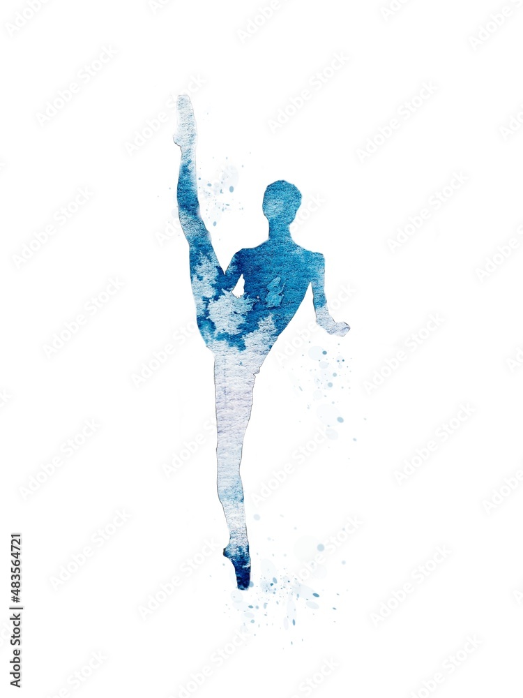 Ballet Dancers On Pointe Silhouette