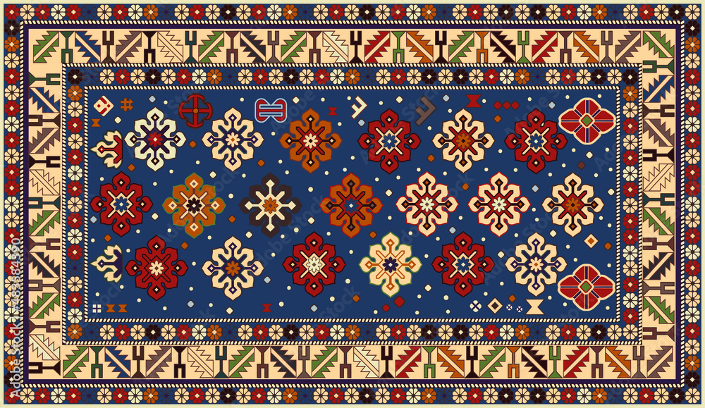 Persian carpet original design, tribal vector texture. Easy to edit and ...