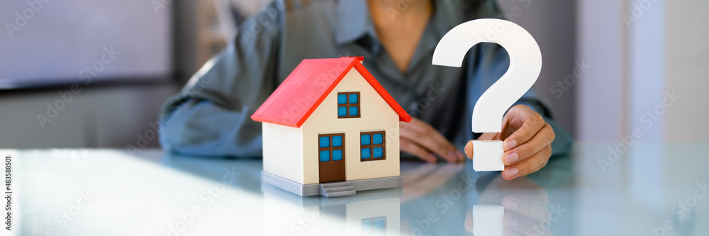 Real Estate House Question Mark Stock Photo | Adobe Stock