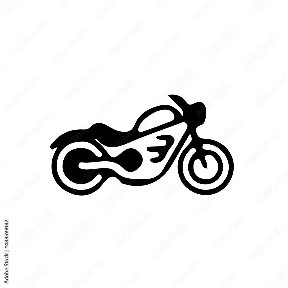 motorcycle icon isolated on white background from free time collection ...