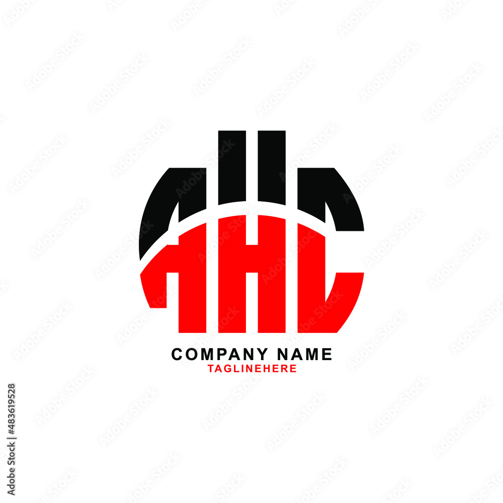 AHC letter design. AHC letter logo design with white background. AHC ...