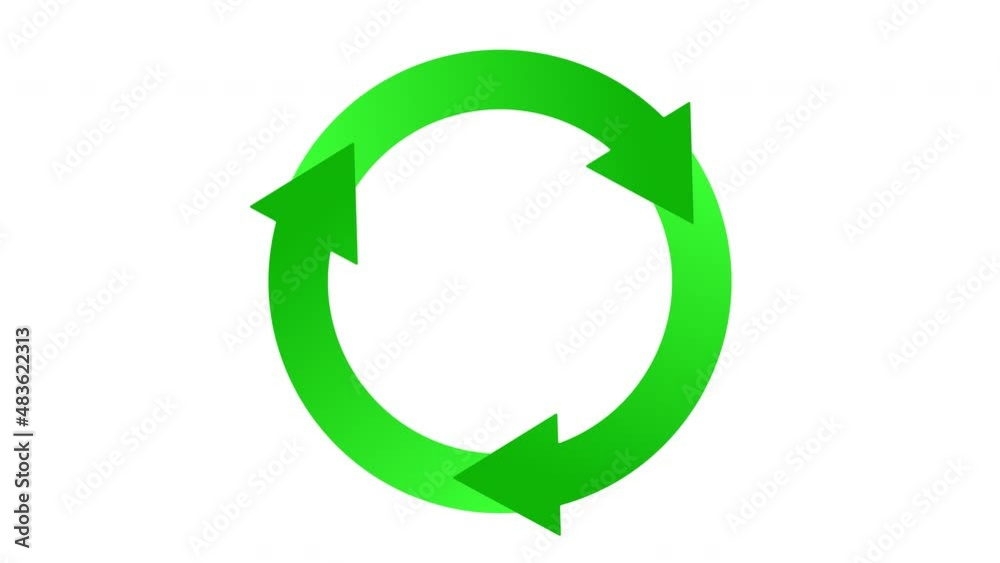 Stockvideon Cycle symbol on transparent background with alpha channel ...