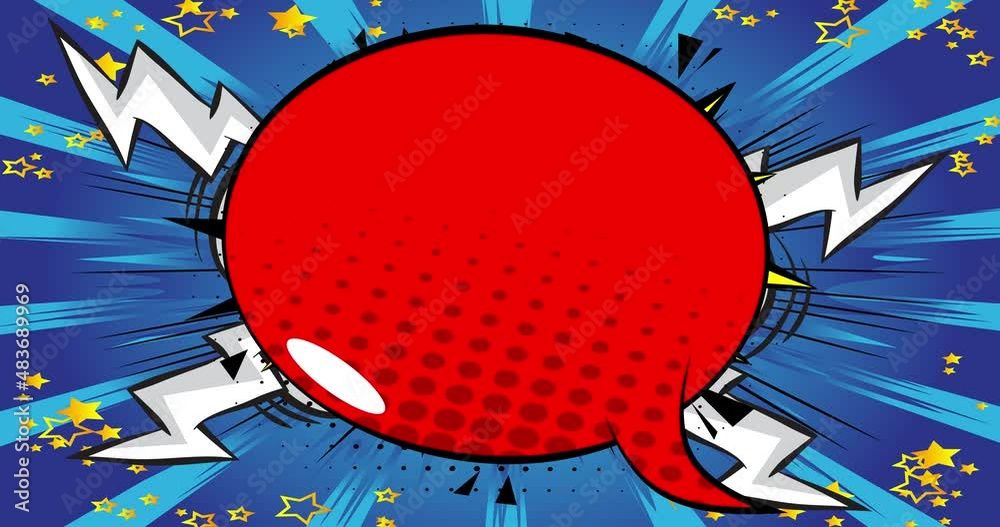 Comic Book Background. Motion poster. 4k animated Comics moving ...