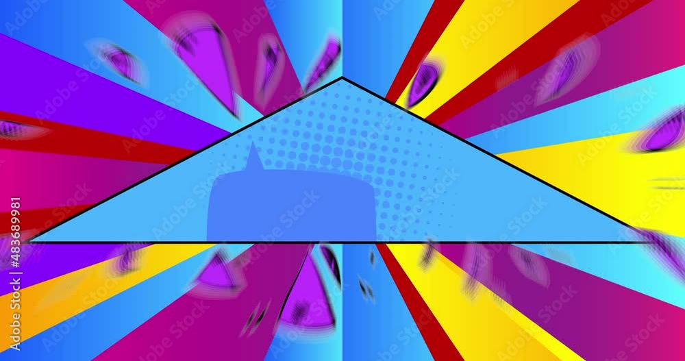 Comic Book Background. Motion poster. 4k animated Comics moving ...