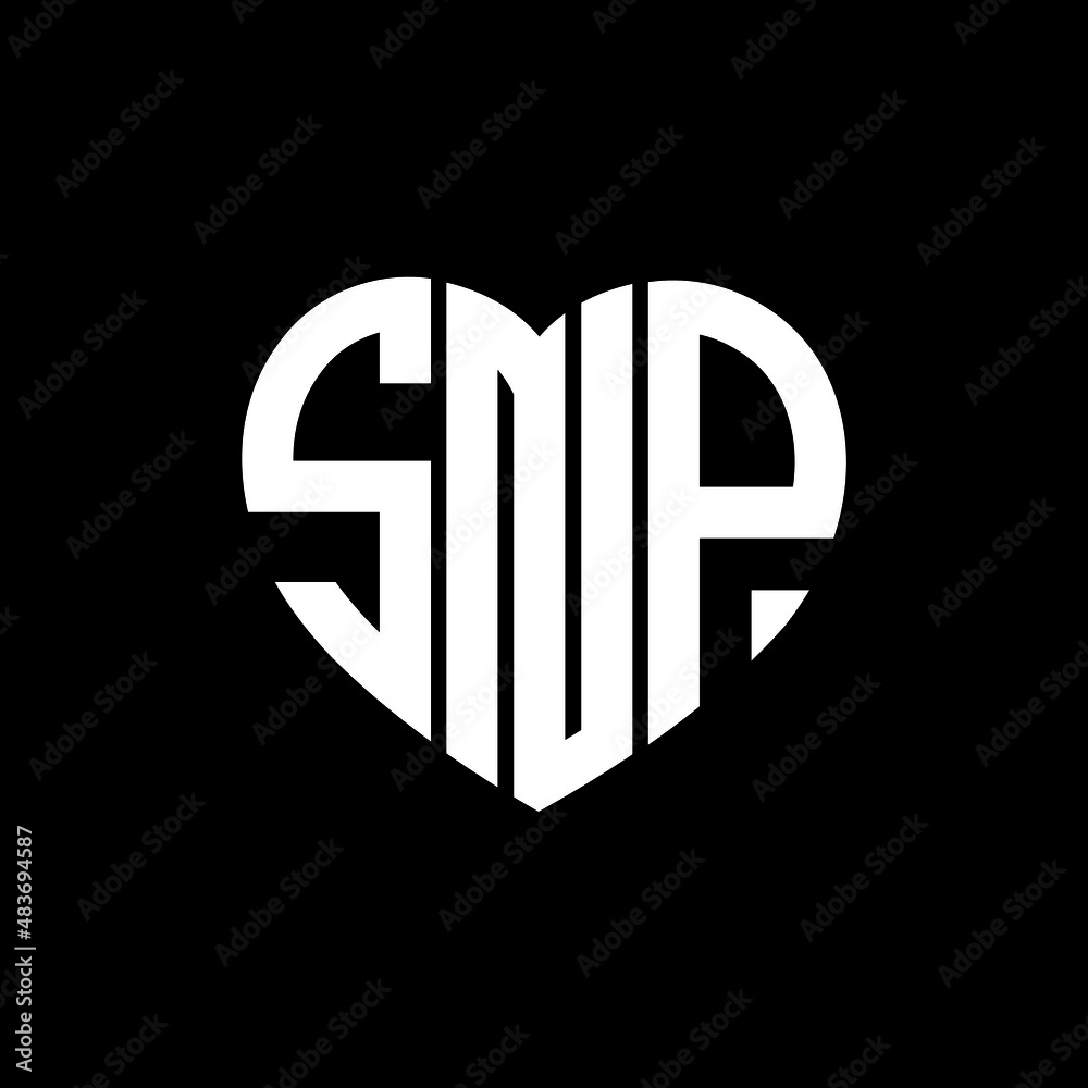 SNP letter logo design on black background.SNP creative initials letter ...
