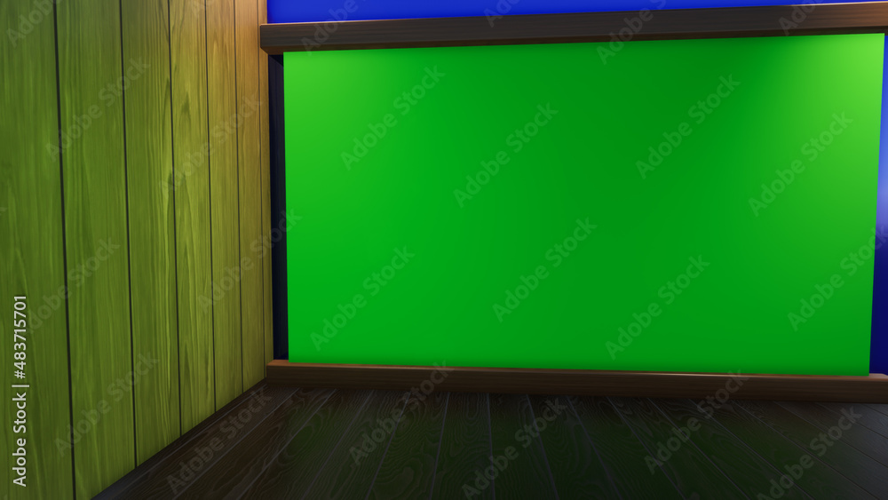 Backdrop For TV Shows .TV On Wall.3D Virtual News Studio Background, 3d ...