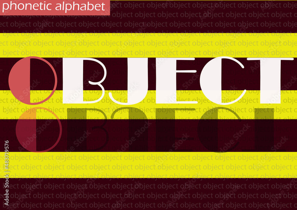 O (object) wallpaper background phonetic alphabet design for decoration ...