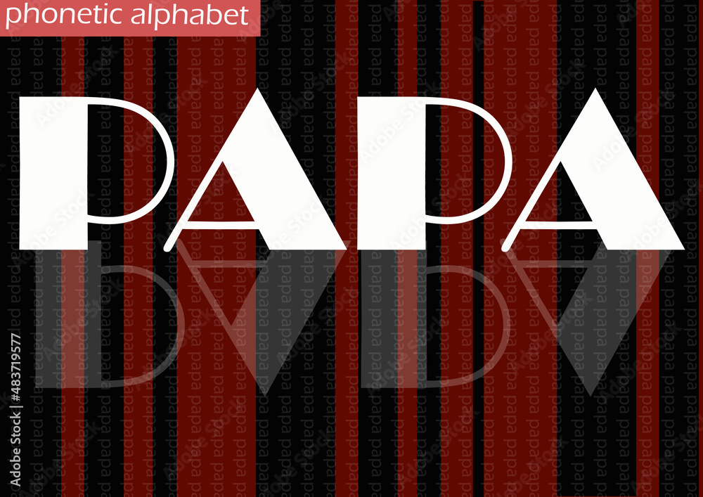 P (papa) wallpaper background phonetic alphabet design for decoration ...