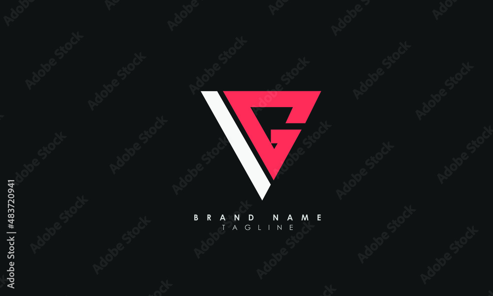 Alphabet letters Initials Monogram logo VG, GV, V and G Stock Vector ...