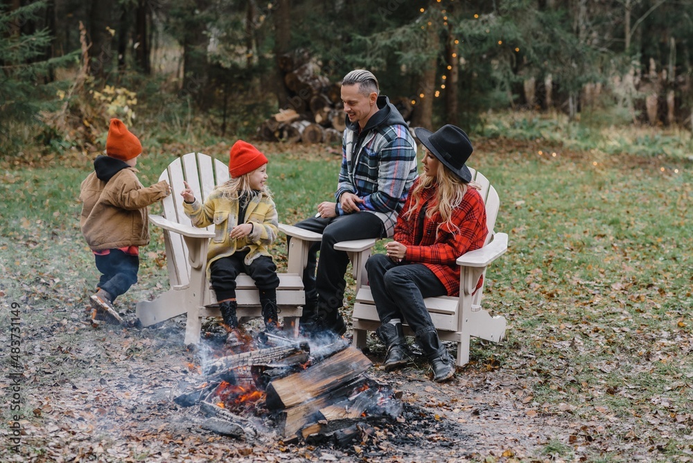 couple kissing. lovers tenderness steam white on path the forest ...
