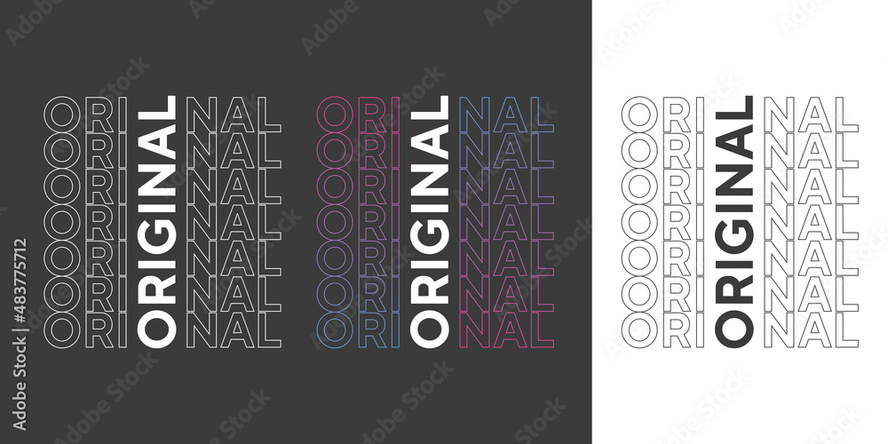 Original new stock text effect professional typography tshirt design ...