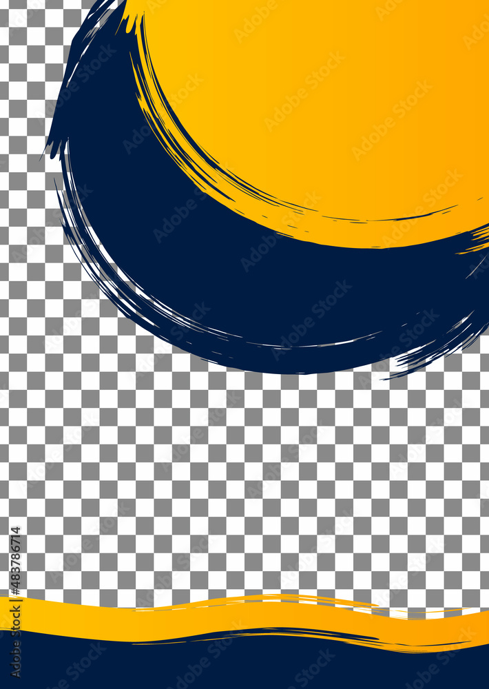 Abstract shapes on transparent background Stock Vector | Adobe Stock