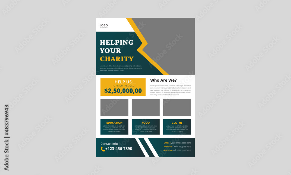 Charity flyer template. Charity flyer examples. Fundraising poster ...