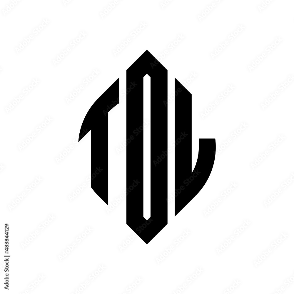 TDL circle letter logo design with circle and ellipse shape. TDL ...