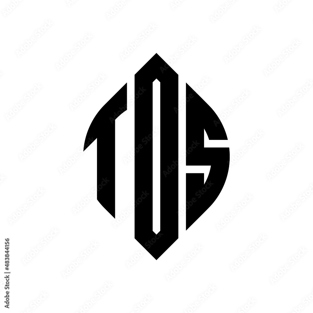 TDS circle letter logo design with circle and ellipse shape. TDS ...