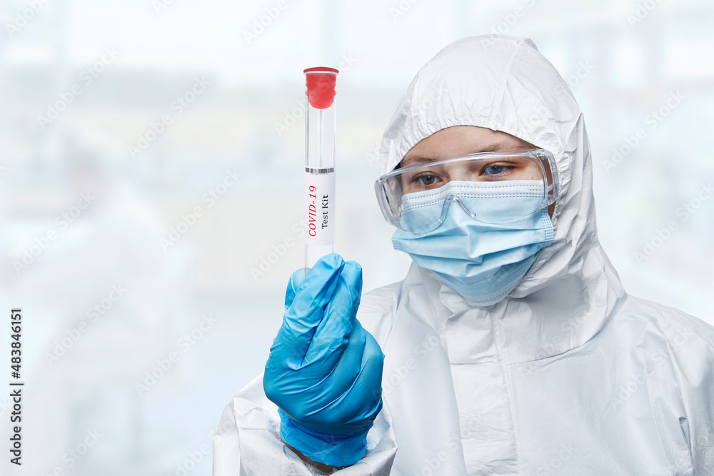 Healthcare , Medical has a PCR test Coronavirus COVID-19, collection ...
