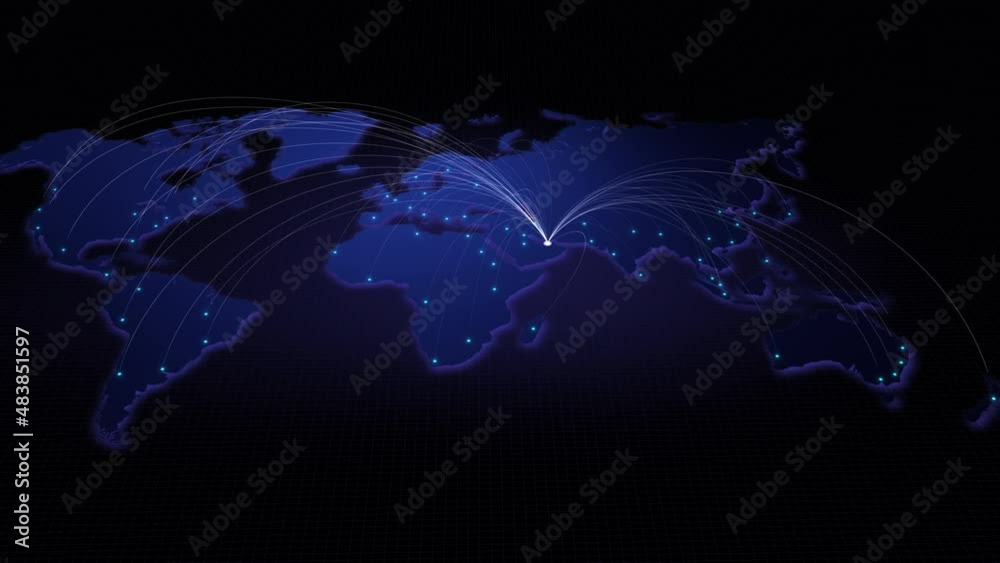 Global connectivity from Dubai to other major cities around the world ...