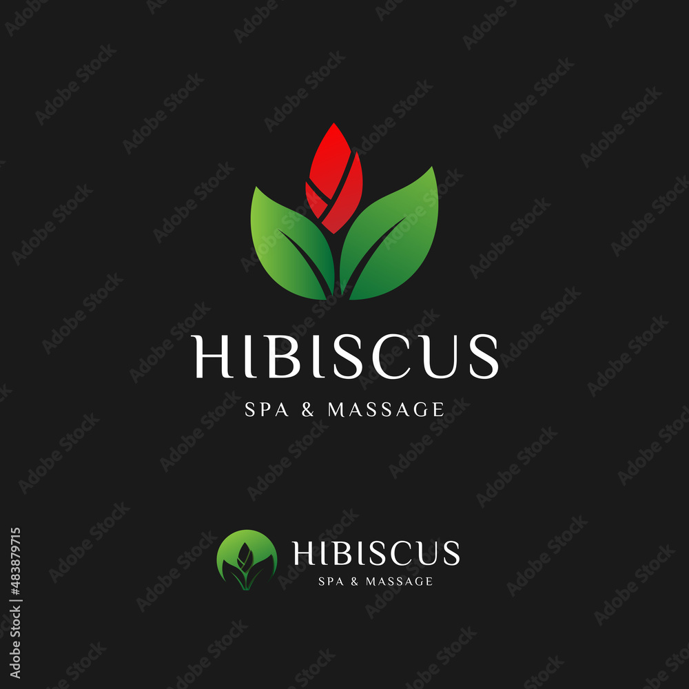 Vector graphic of hibiscus logo modern premium, hibiscus flower buds ...