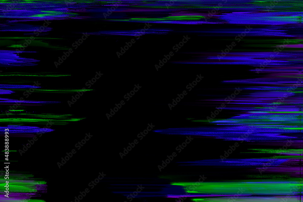Abstract blue, green and purple background with interlaced digital ...