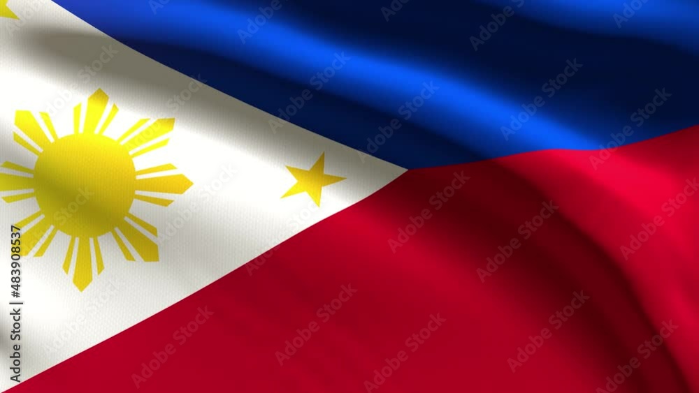 Philippines festive flag - loop animation Stock Video | Adobe Stock