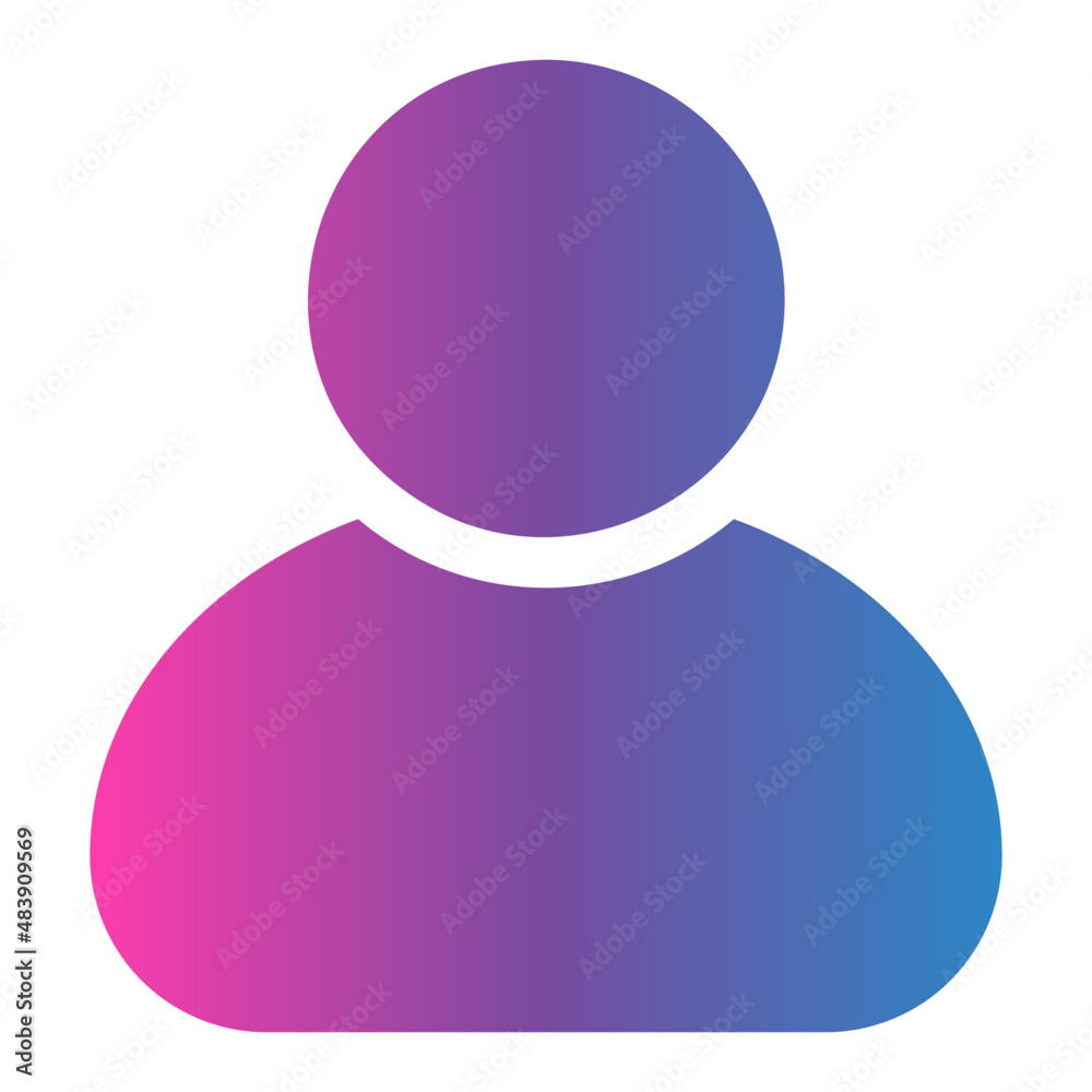 profile gradient icon Stock Vector | Adobe Stock