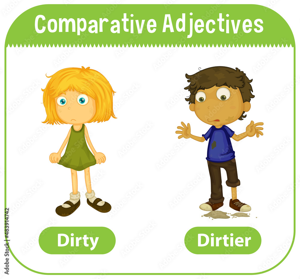 Comparative Adjectives Clipart