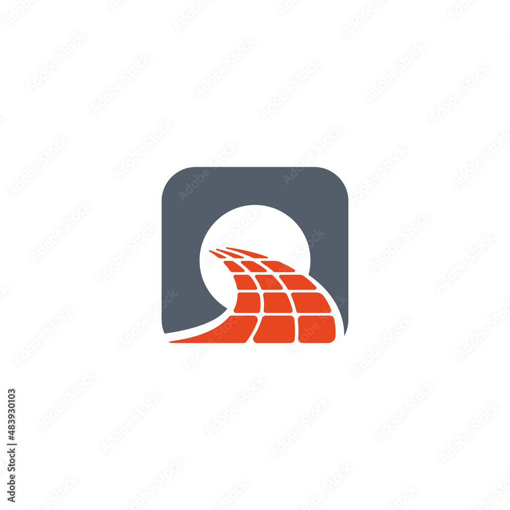 Curvy road drawing. vector symbol Stock Vector | Adobe Stock