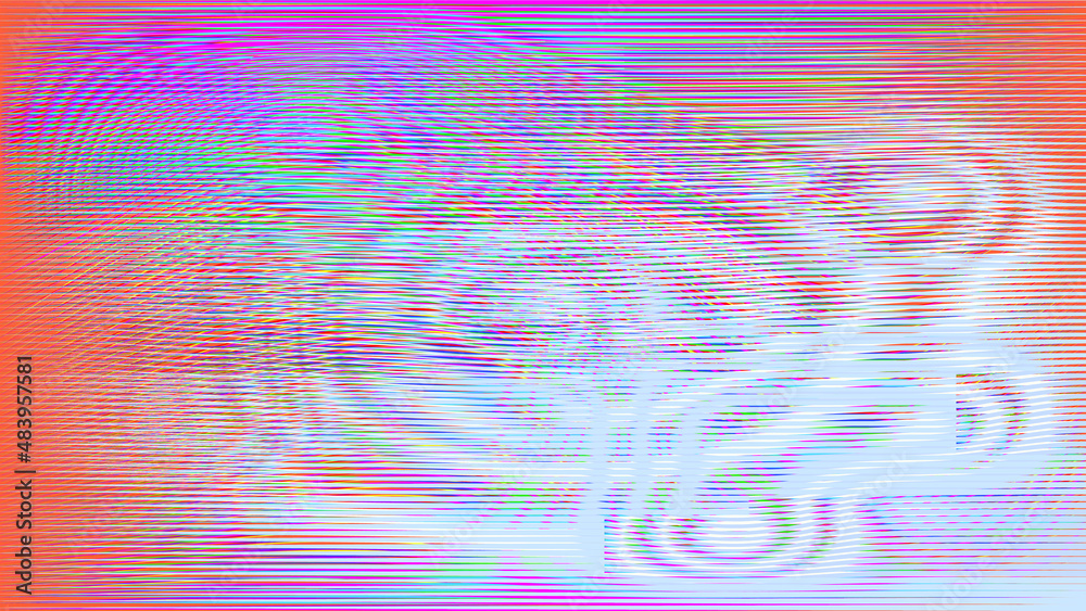 Glitch distorted geometric background . Modern art design . Noise ...