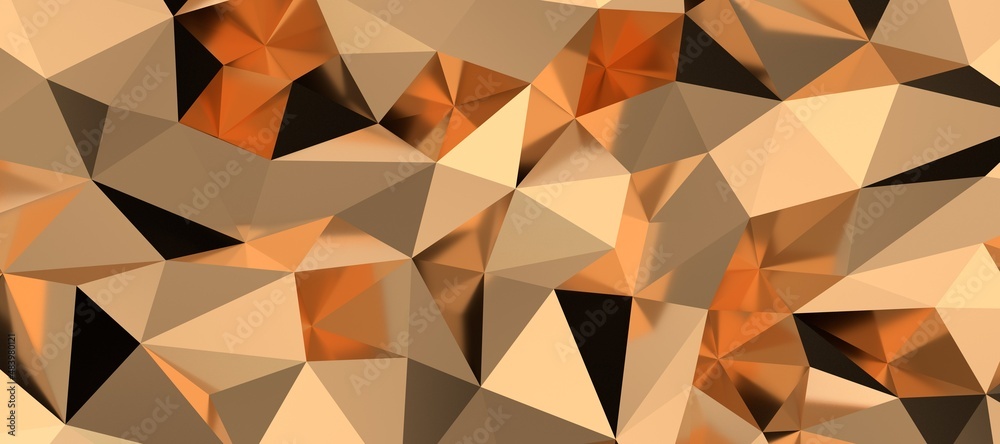 Abstract gold polygon background on texture Stock Illustration | Adobe ...