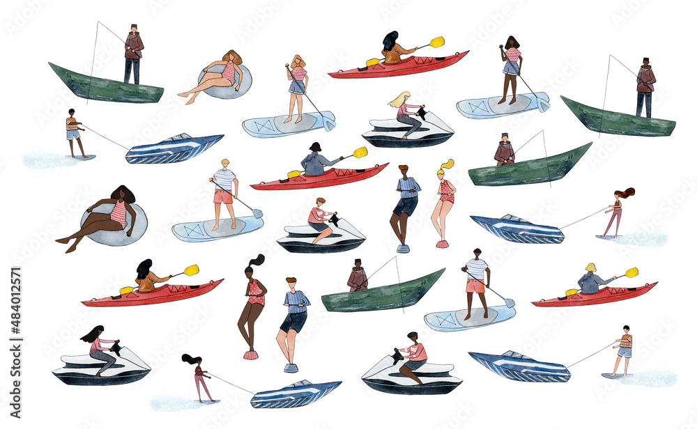 Boat Tubing Clip Art