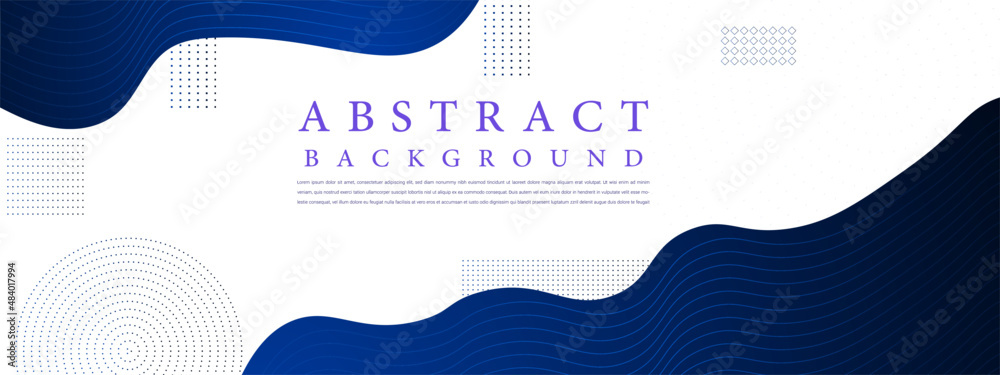 Colorful template banner with dark blue gradient color. Modern style ...