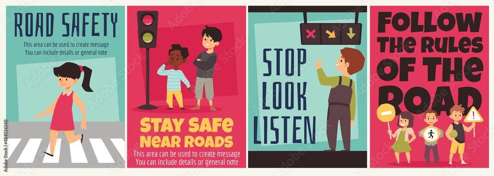 Road Safety For Children Posters