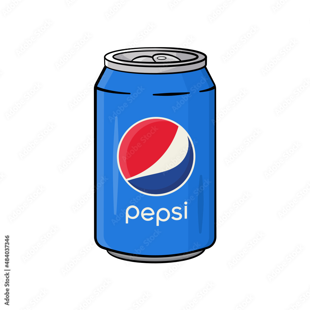 Pepsi can isolated. Vector. Cartoon Stock Vector | Adobe Stock