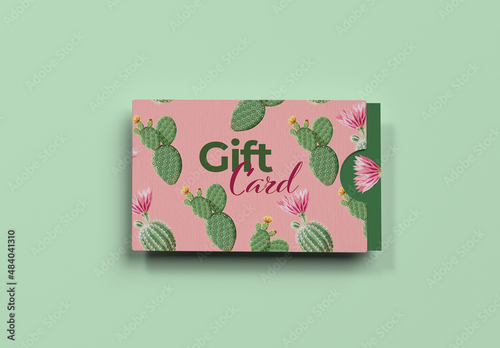 Gift Card Mockup Stock Template | Adobe Stock