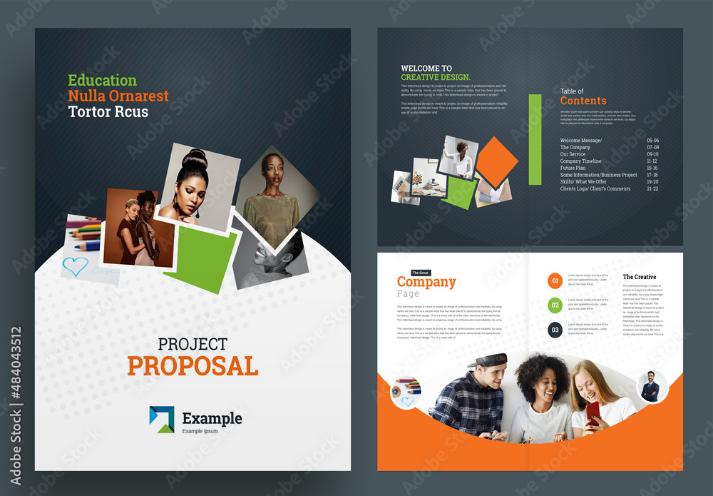 Education & Training School Project Proposal Stock Template | Adobe Stock