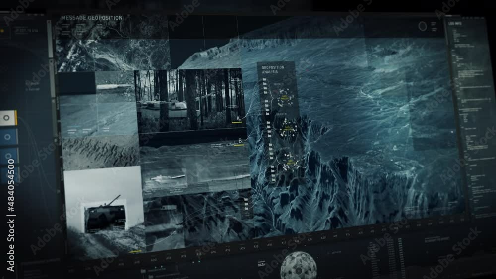 Army Base Location Track In A Futuristic Surveillance Operation ...