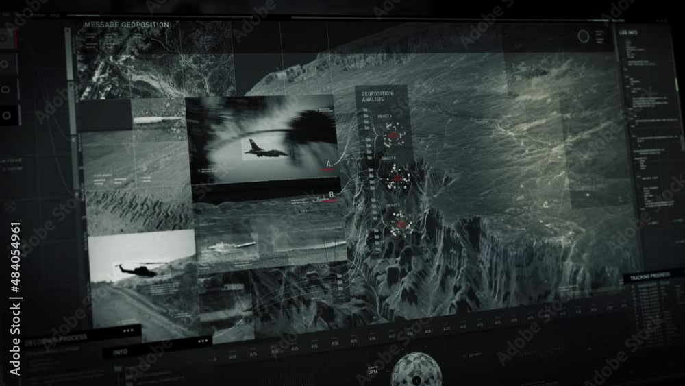 Innovative Spy Data Surveillance Scanner Interface Reveals Enemy Army ...