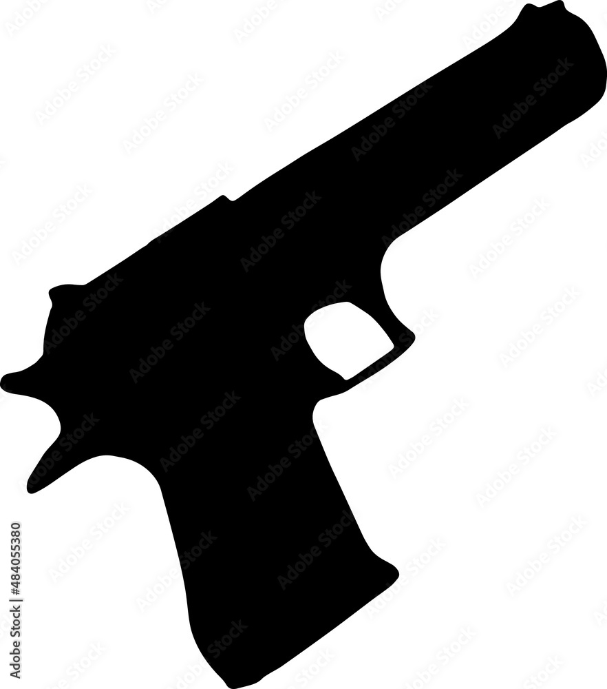 handgun EPS, handgun Silhouette, handgun Vector, handgun Cut File ...