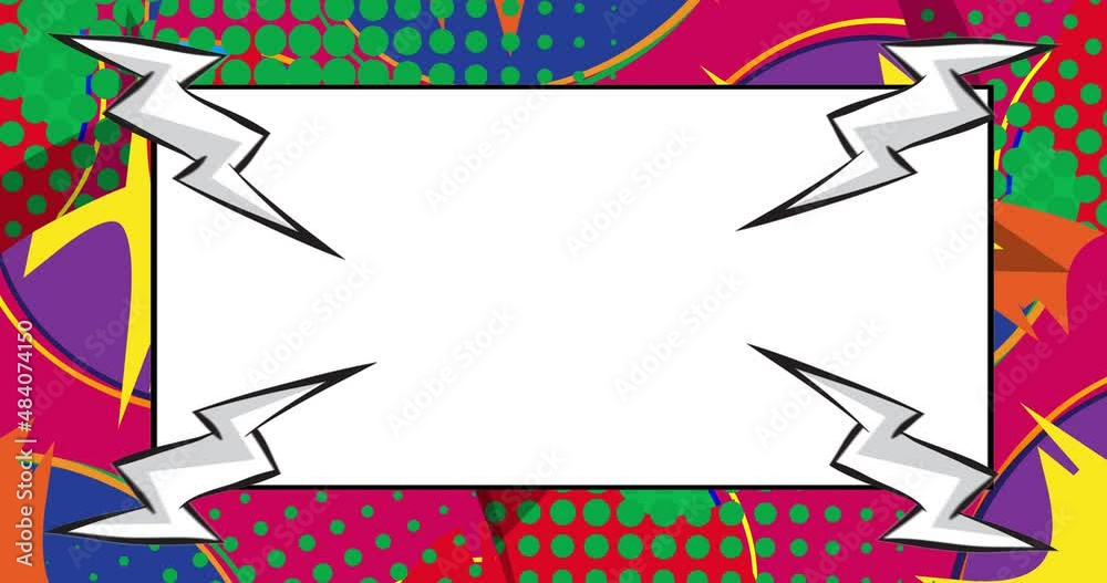 Retro comic style Speech Bubble background. Manga cartoon backdrop ...