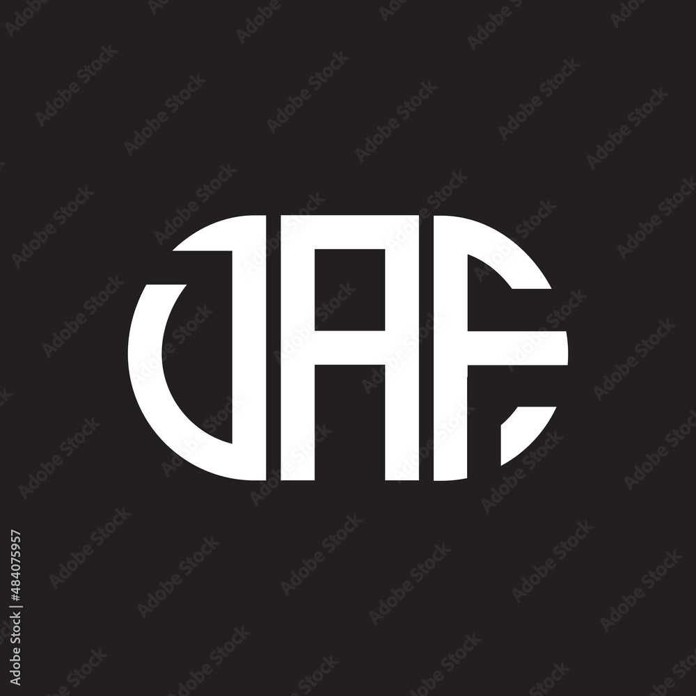 DAF letter logo design on black background. DAF creative initials ...