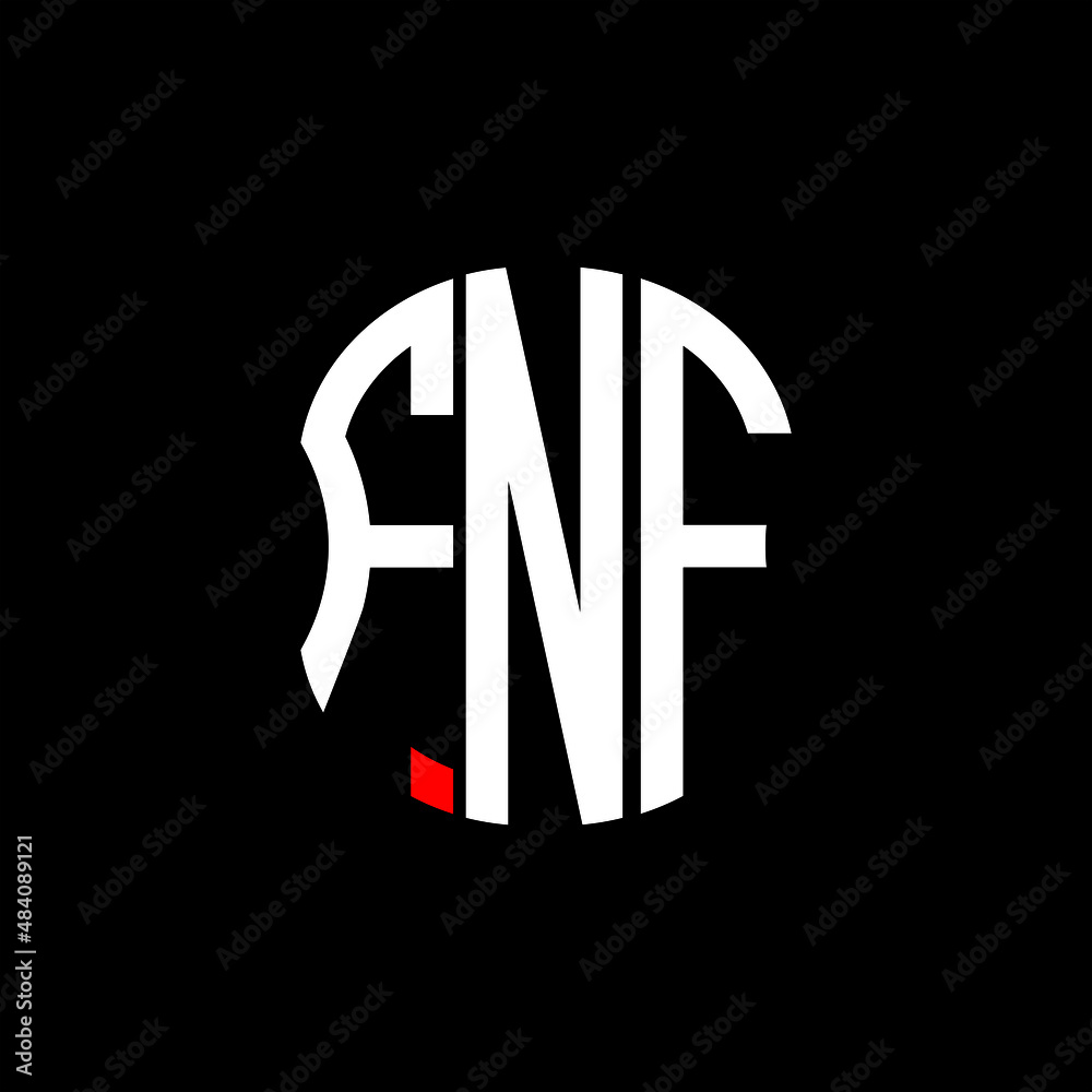 FNF letter logo creative design. FNF unique design Stock Vector | Adobe ...