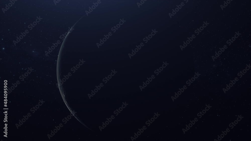 Realistic view of the evolution of the phases of the moon. Moonlight ...